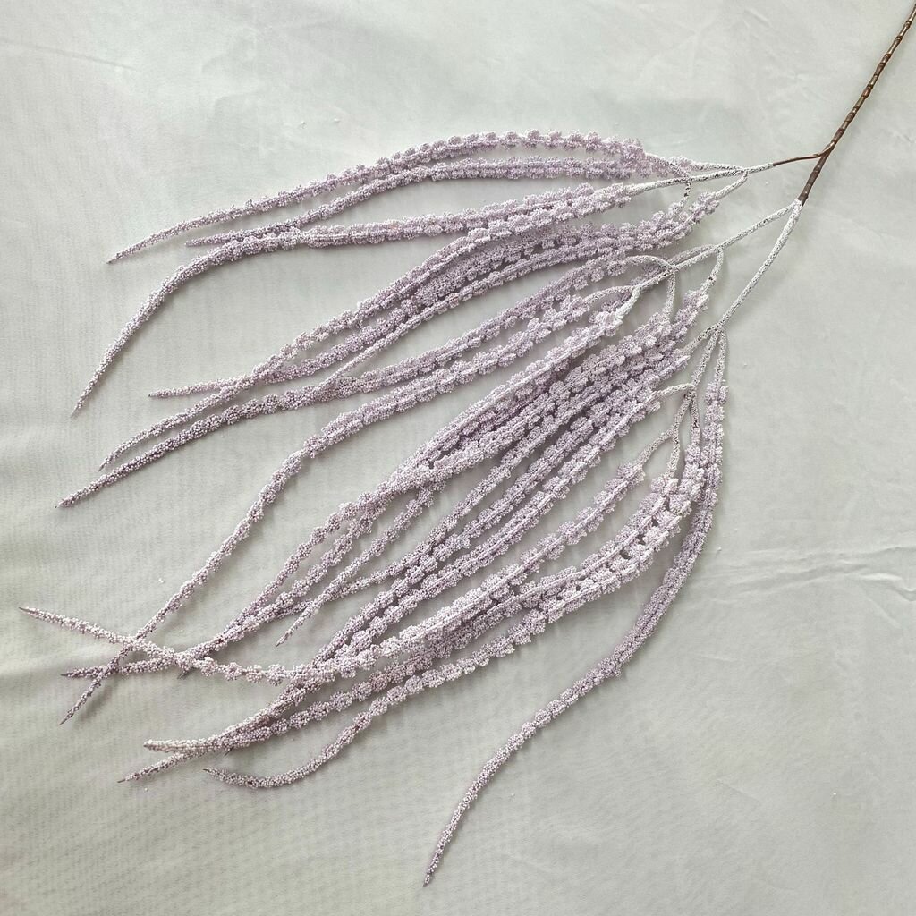 Украшение из мягкой ткани цветок для свадьбы и интерьера светло-фиолетовый