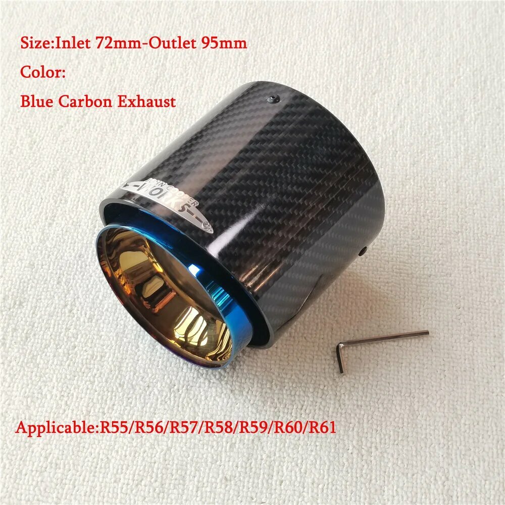 1 шт. автомобильный карбоновый наконечник глушителя для Mini Cooper F54 F55 F56 F57 F60 R55 R56 R57 R58 R59 R60 R61 JCW выхлопная труба