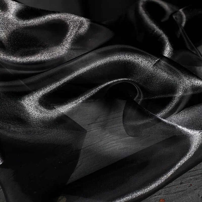 Блестящая кристаллическая тюлевая ткань, водянистая, сказочно-прозрачная сетчатая ткань для фона, для одежды Ханьфу,