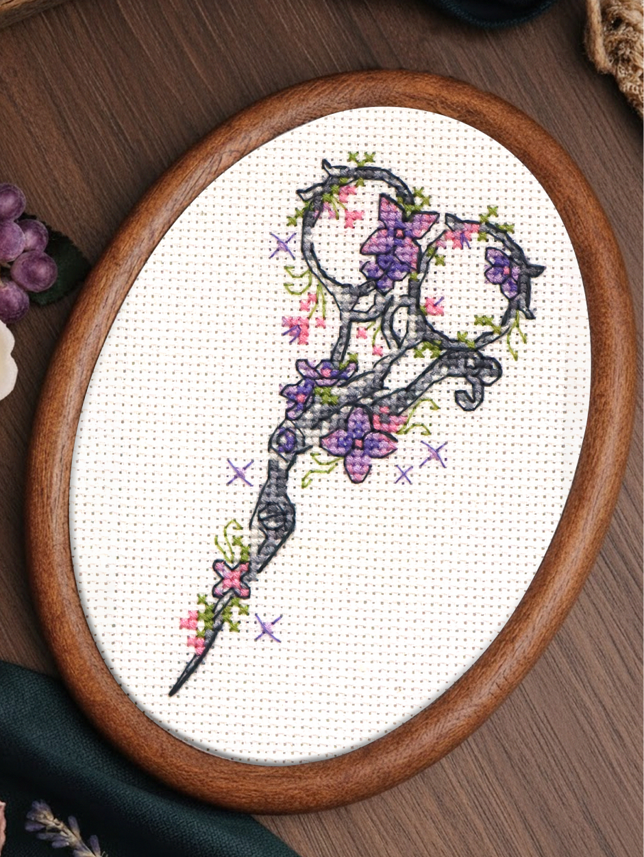 Набор для вышивания крестом АртиКрафти, вышивка крестиком "Цапельки", 10x15 см, АК0021