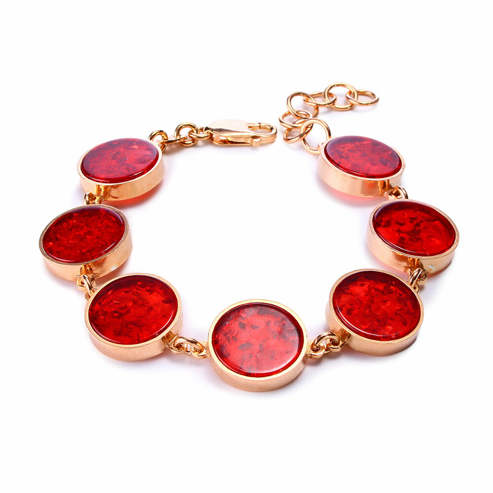 Браслет Amberprofi, серебро, 925 проба, родирование, янтарь
