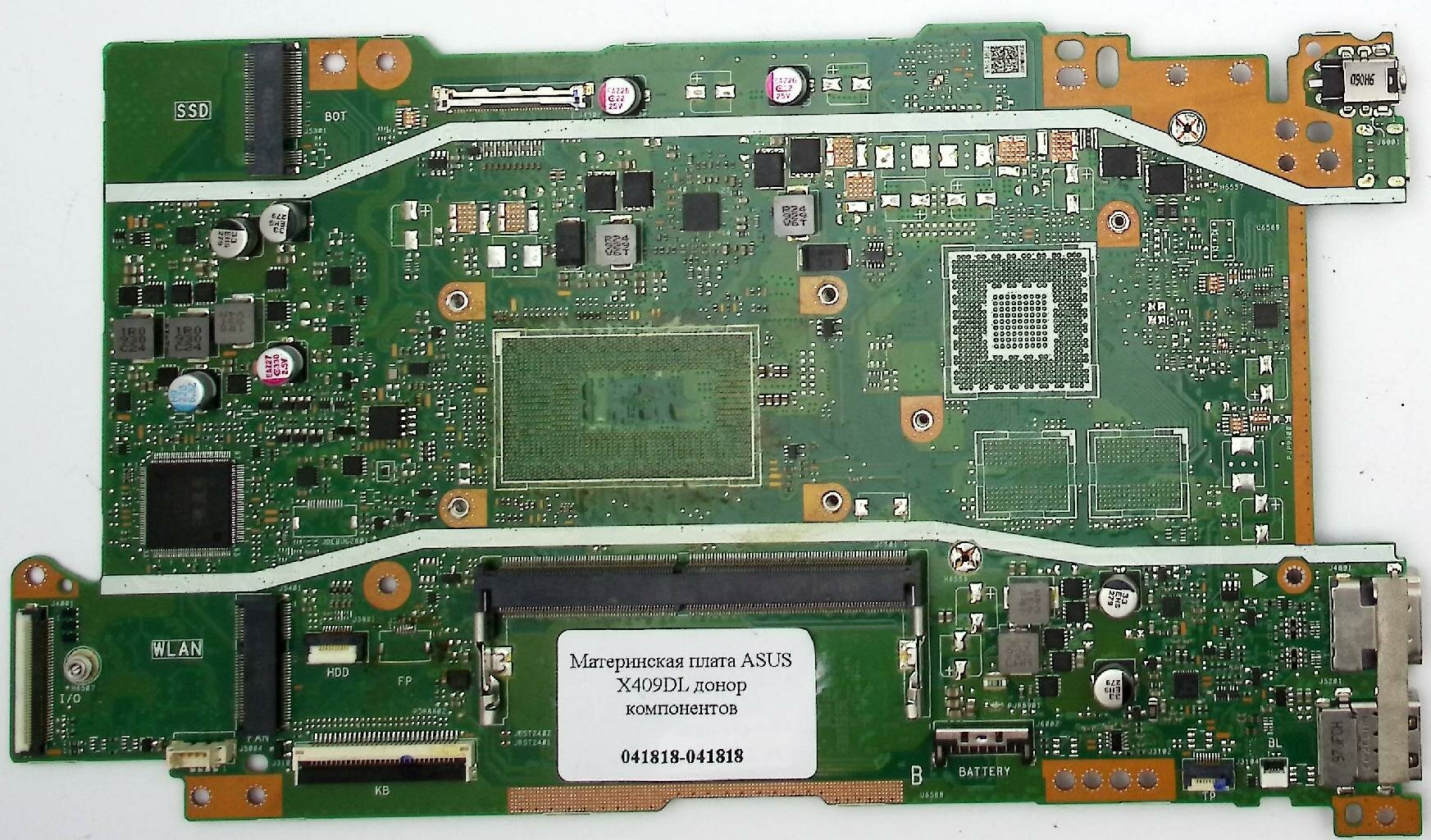 Материнская плата ASUS X409DL донор компонентов