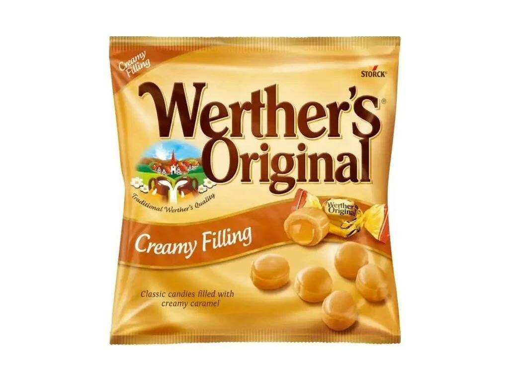 Конфеты Werthers Original, Cливочная карамель с начинкой, 80 г (Финляндия)