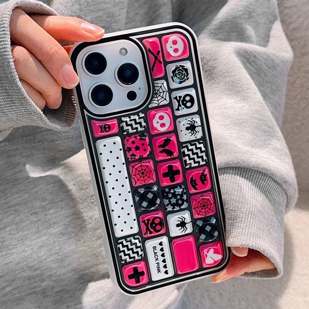 Чехол для iPhone X/XS с 3D-паттерном клавиатуры