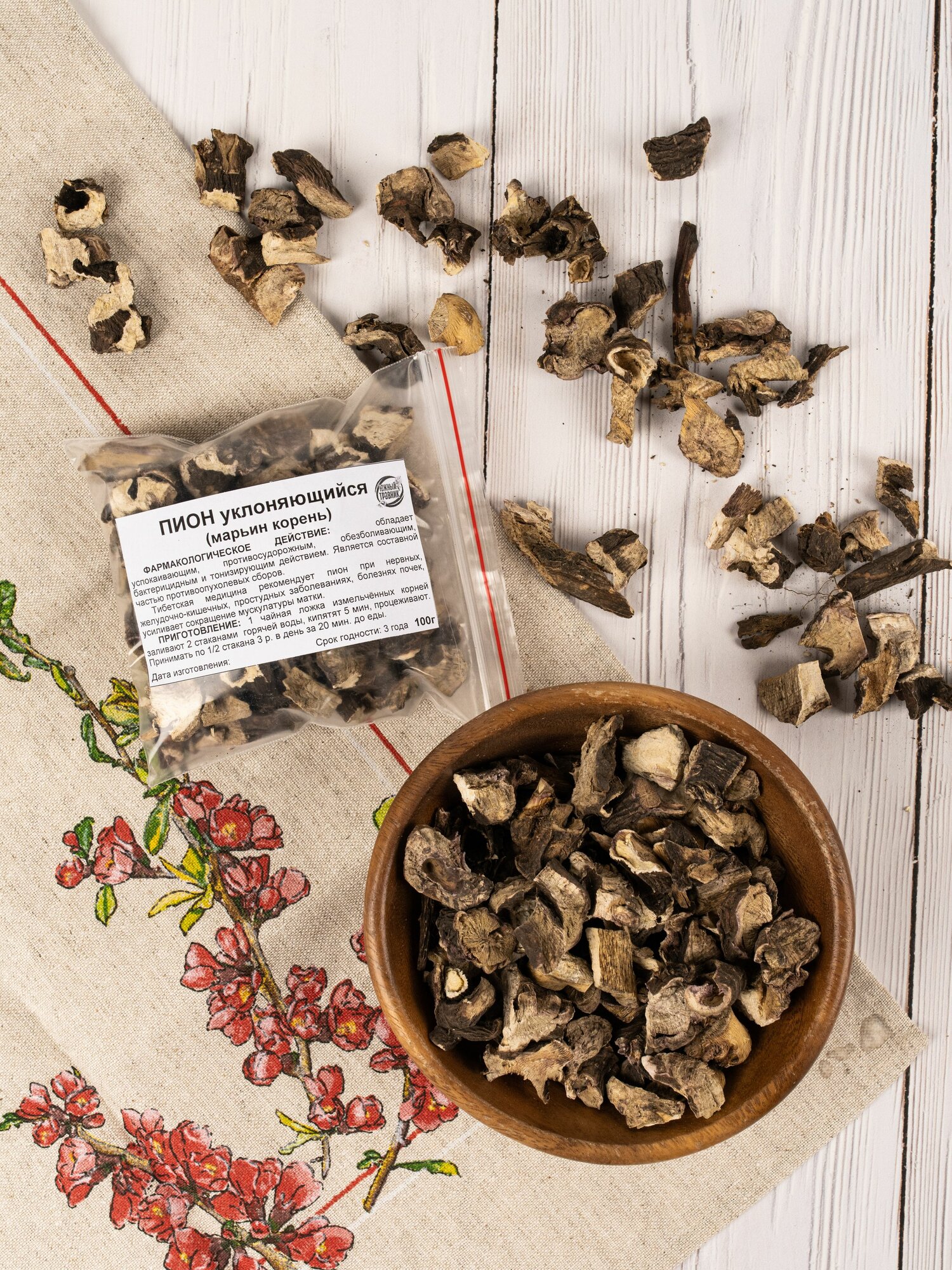 Пионн уклоняющийся (марьин корень) 100 гр