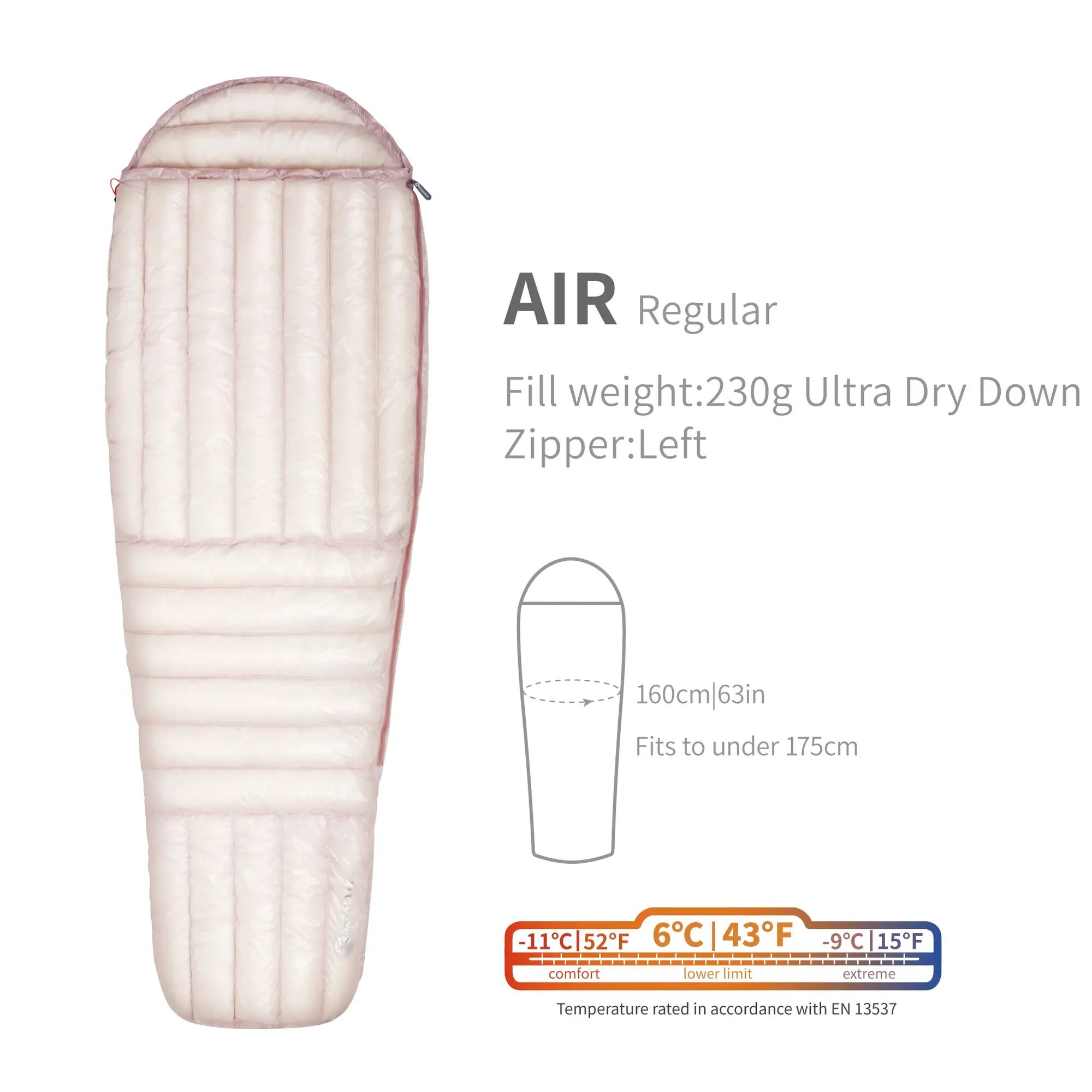 Спальный мешок AEGISMAX AIR, удлиненный, 200 см, для 1-2 человек
