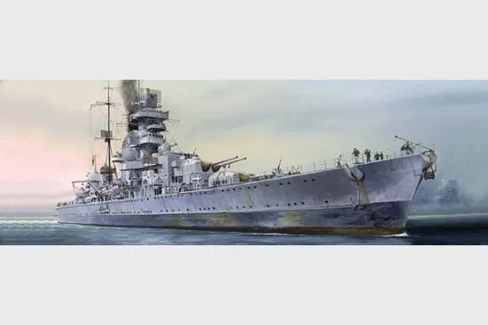 Trumpeter 05767 1:700 Немецкий тяжелый крейсер "Принц Ойген" 1945 года выпуска Сборная модель судна