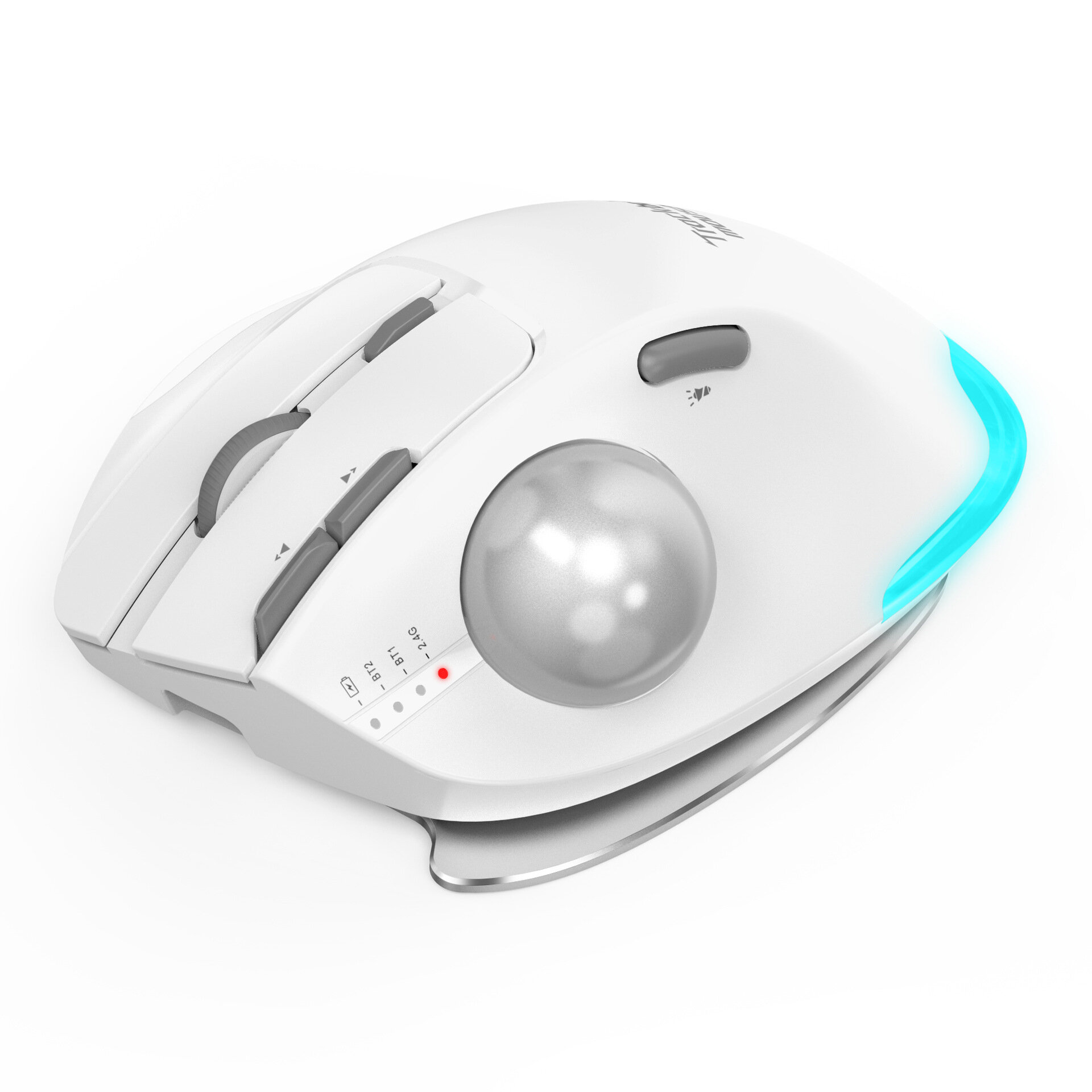 Мышь-трекбол, Bluetooth, эргономичная, для петанка, серебристая