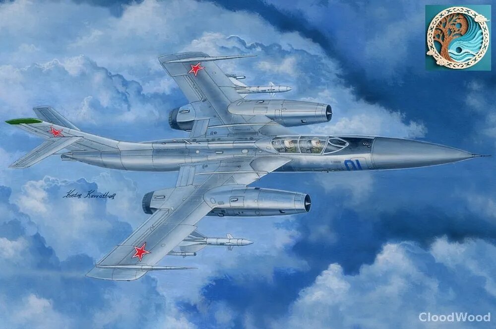 Hobbyboss 81767 1:48 Российский перехватчик "Жак-28П" Сборная модель самолета