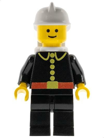 Минифигурка Lego firec018 Fire - Classic, White Fire Helmet, White Air Tanks