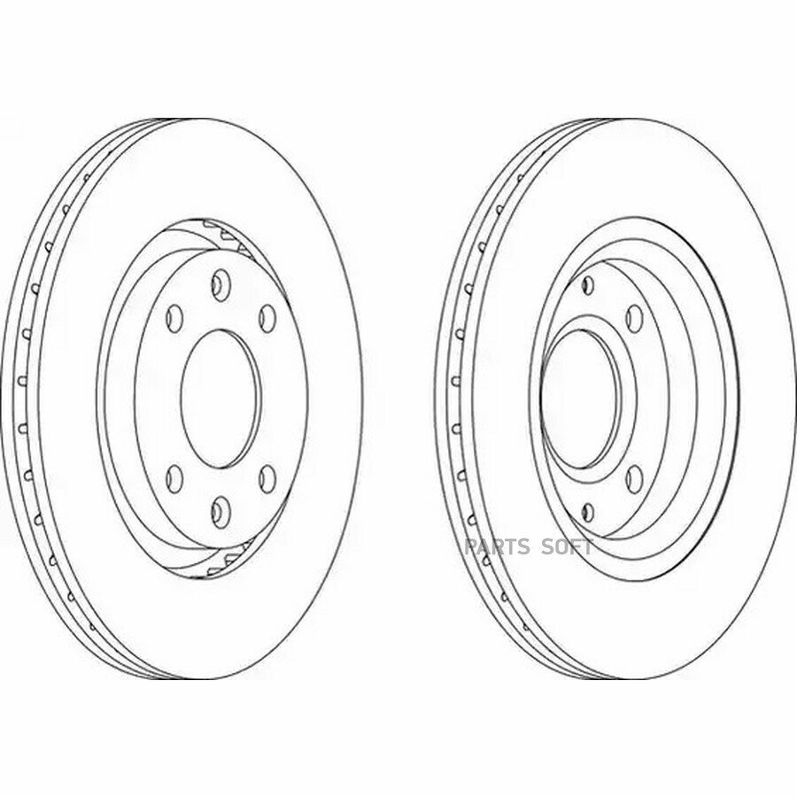 FERODO DDF1140 Диск тормозной C2 C4 Berlingo 307 206 др.