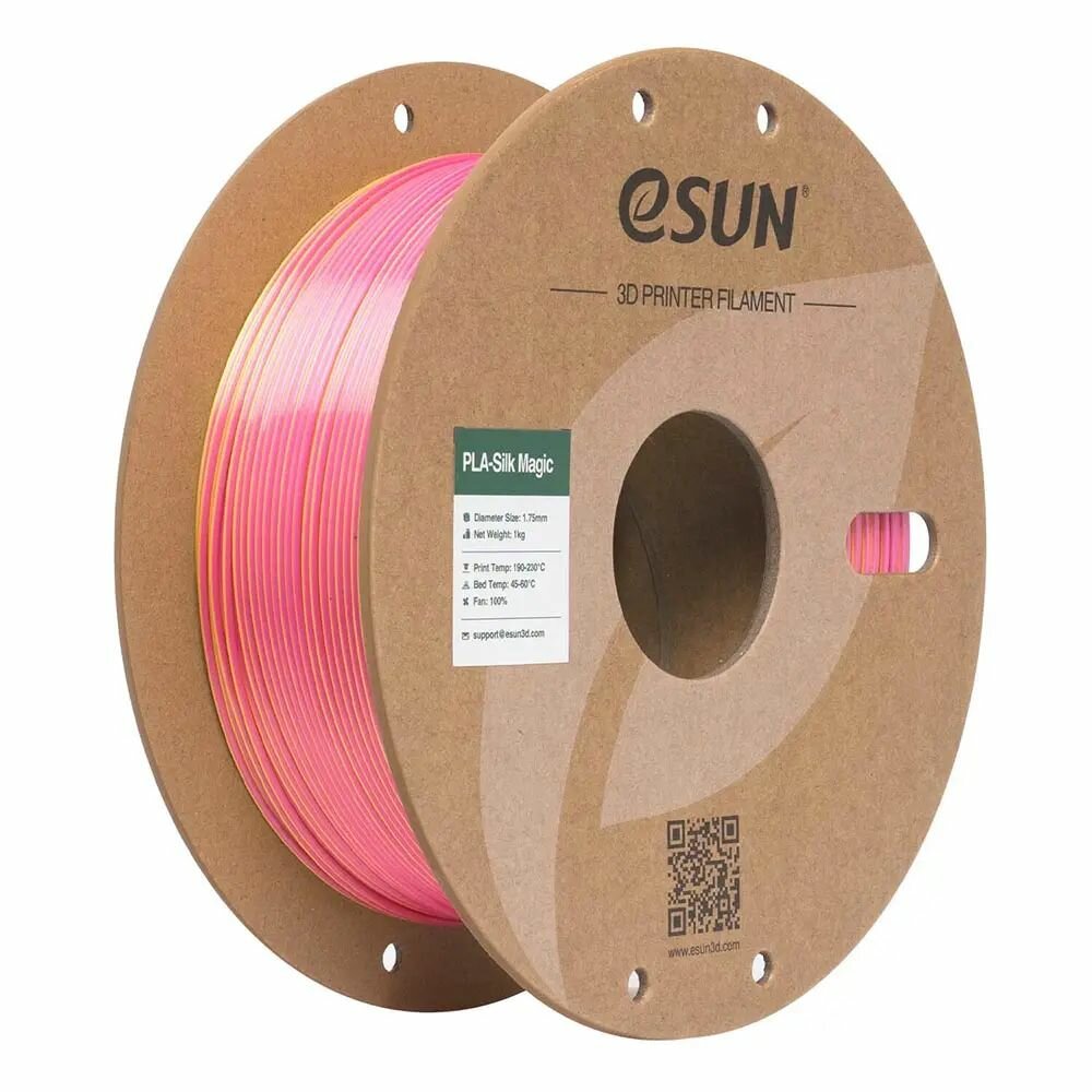 Филамент eSUN Silk-PLA Magic для 3D принтера, Розовое золото 1 кг.