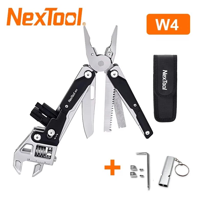 NexTool W4 Регулируемый ключ с трещоткой Мультитул Складные плоскогубцы Гаечный ключ Отвертка Открытый Кемпинг EDC Инструмент Домашний ремонт автомобиля