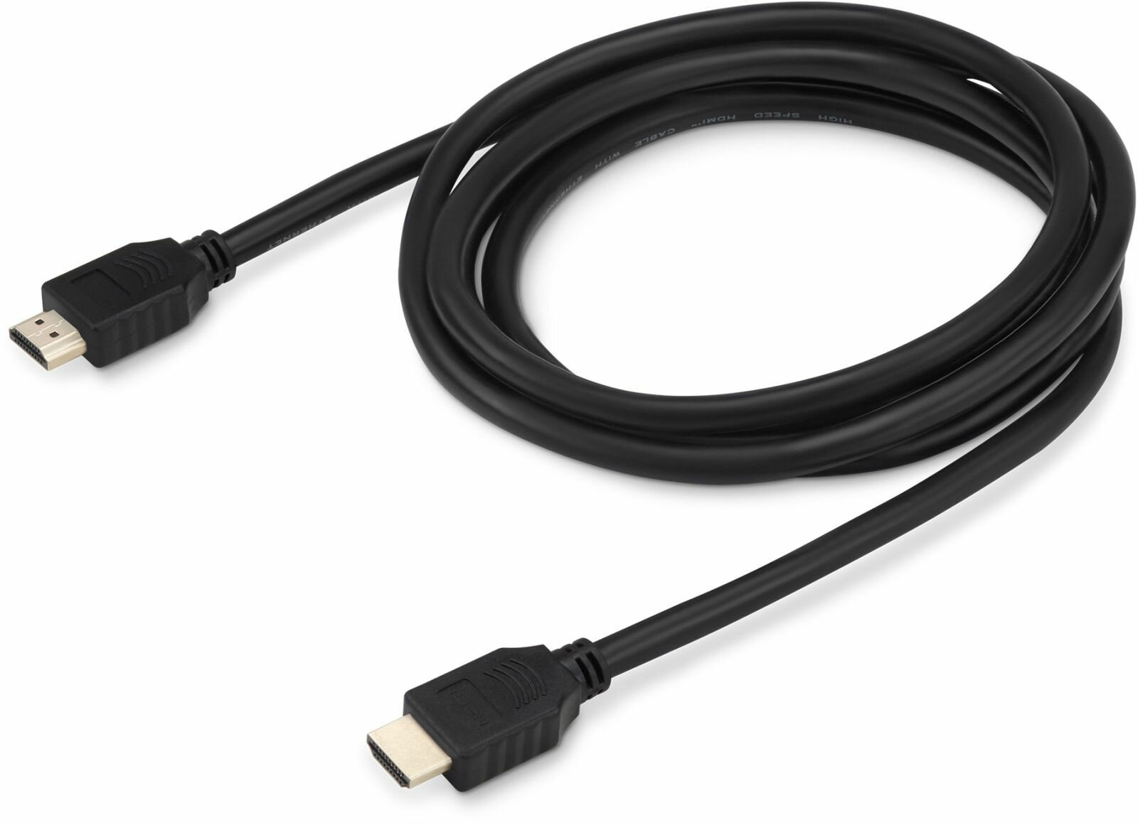 Кабель аудио-видео Buro HDMI 2,0, HDMI m - HDMI m, 2 м, позолоченные контакты, черный (BHP HDMI 2.0)