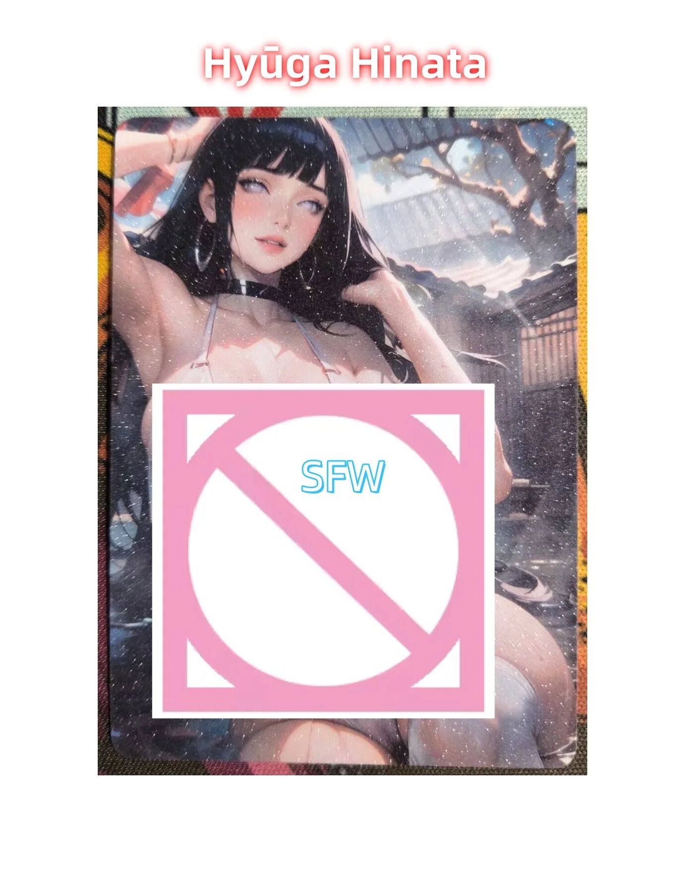 Коллекционная карта Hyuga Hinata, Розовый, 1PCS