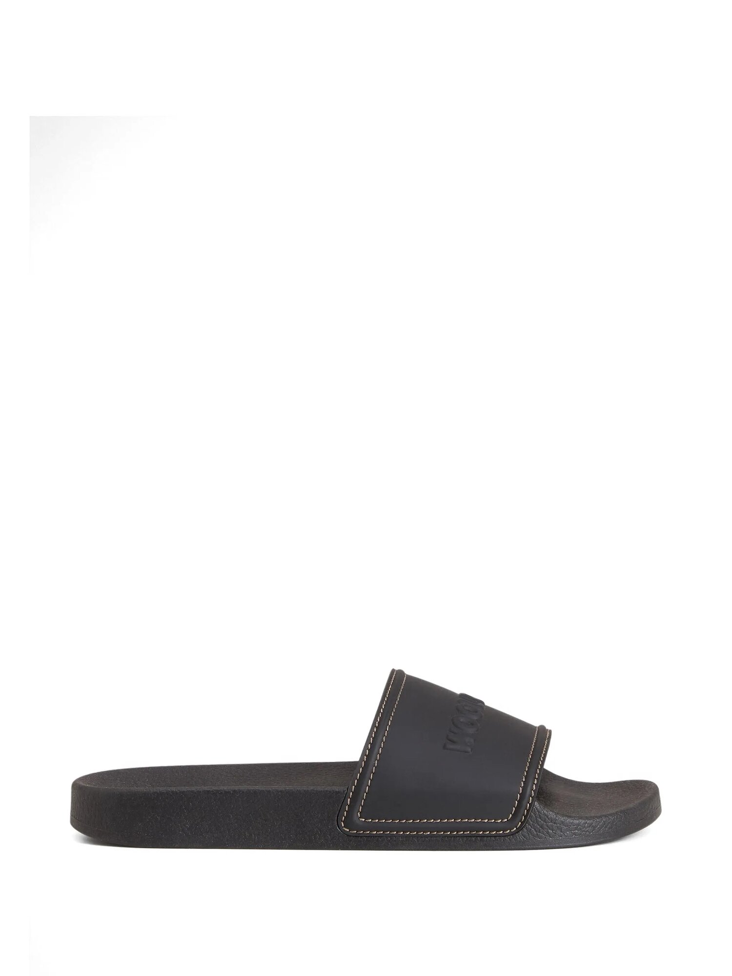 Босоножки Contrasting-stitching logo slide sandals