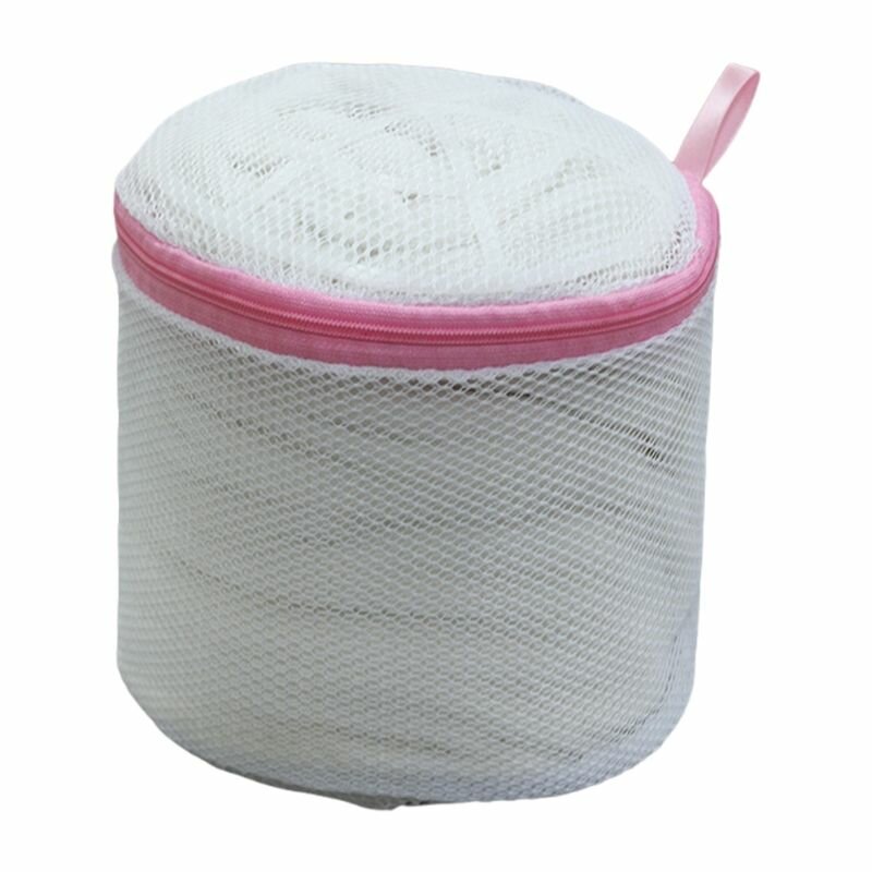 (3 шт.) Сетчатый мешок для стирки бюстгальтеров - розовый, крупная сетка