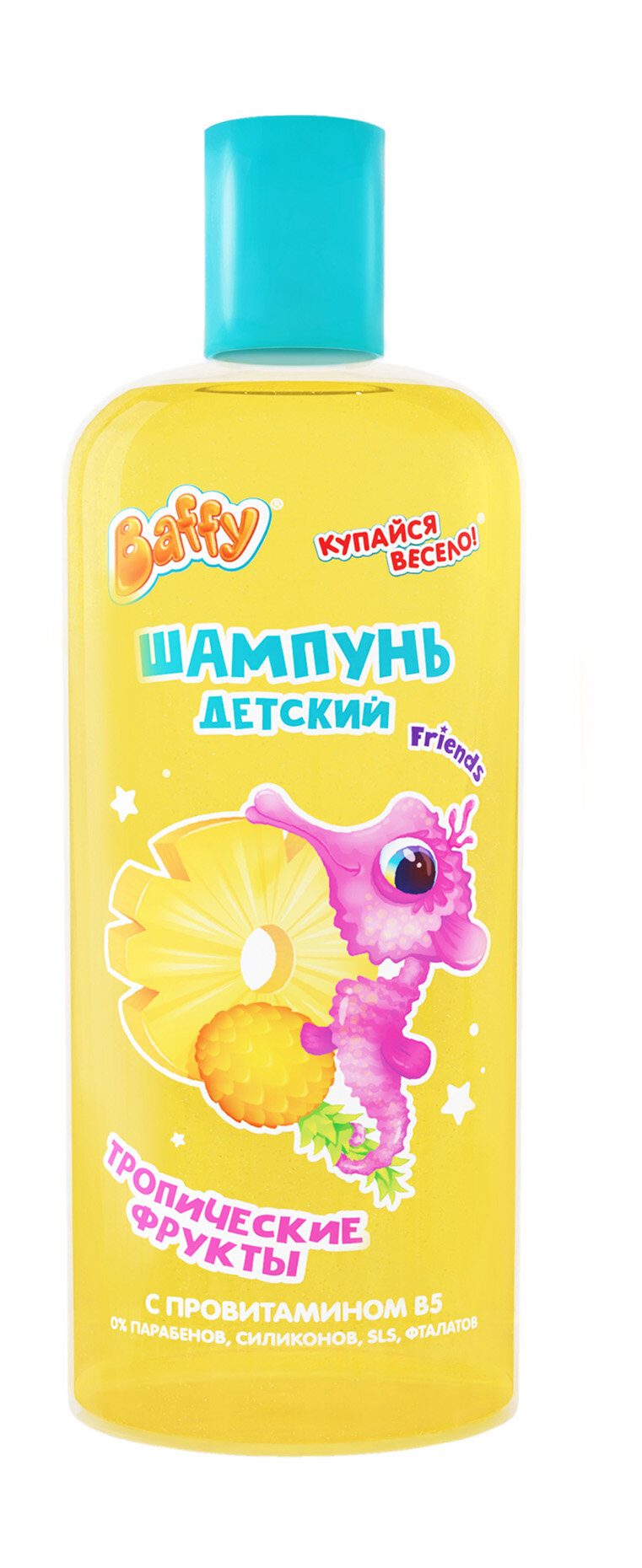BAFFY Детский шампунь, 250 мл, Тропический Фрукт