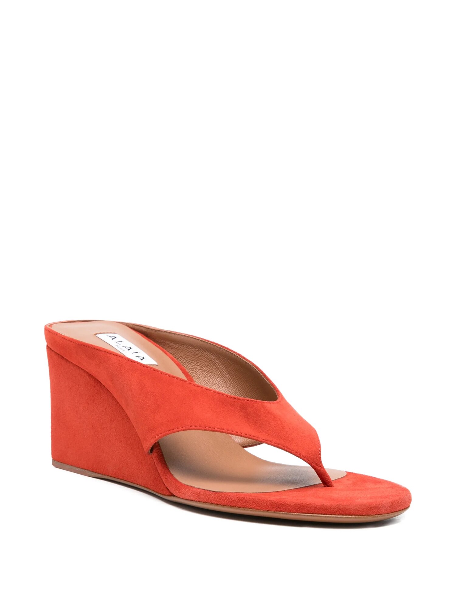 Босоножки Alaia Wedge-heel sandals, размер 39, оранжевый — фото 1