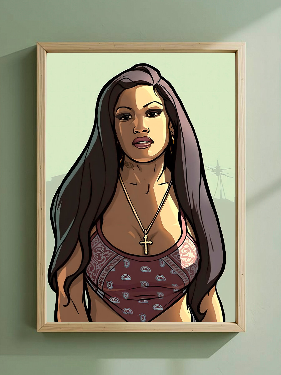 Постер, плакат на стену GTA San Andreas (А3)