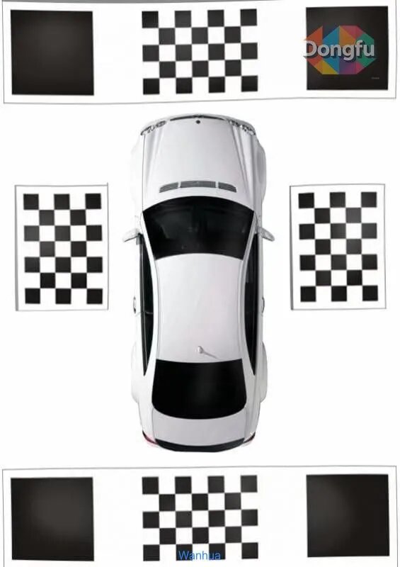 Калибровочная ткань для автосервиса 360 панорамы Шаблон с шахматной сеткой для калибровки автомобильных камер