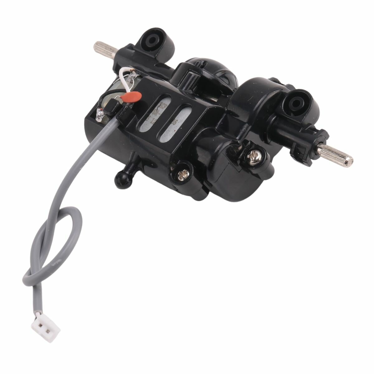 Мотор-редуктор 130 комплект с задней осью для WPL D12 Mini 1/16 — запчасть для радиоуправляемой машинки, чёрный