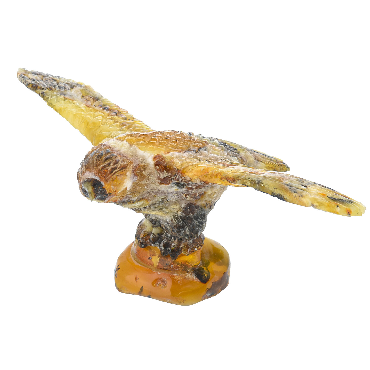 0061561 Янтарь Скульптура " Орел"
