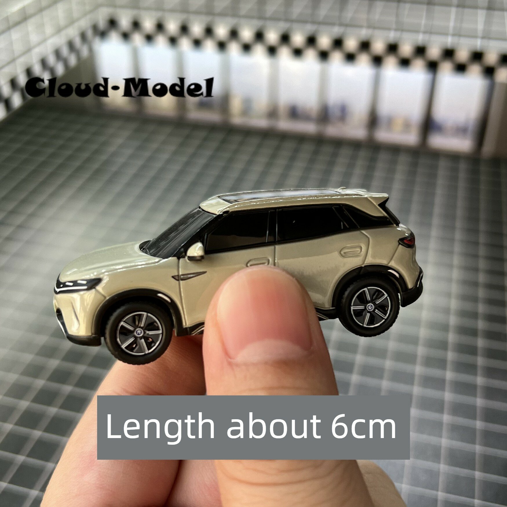 Официальная модель BYD Yuan UP 1:64 из сплава для коллекционирования, релакс-зеленый