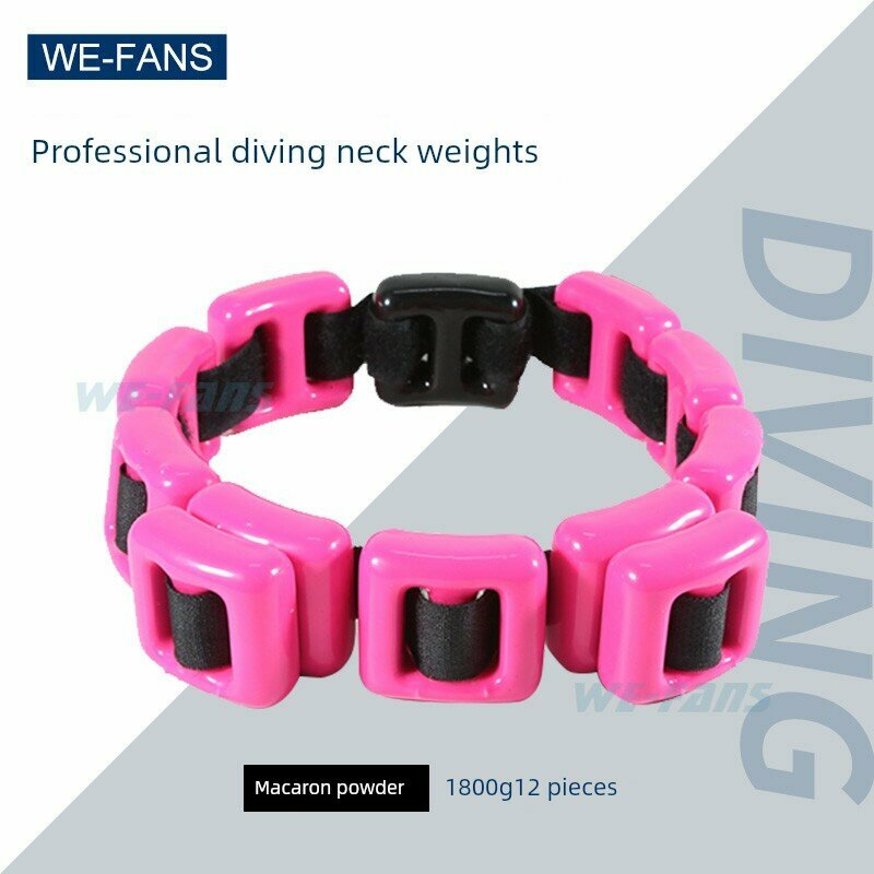 Регулируемый несущий груз для свободного погружения в Макрон-розовом, 1,8 кг (12 шт.) для тренировок в бассейне