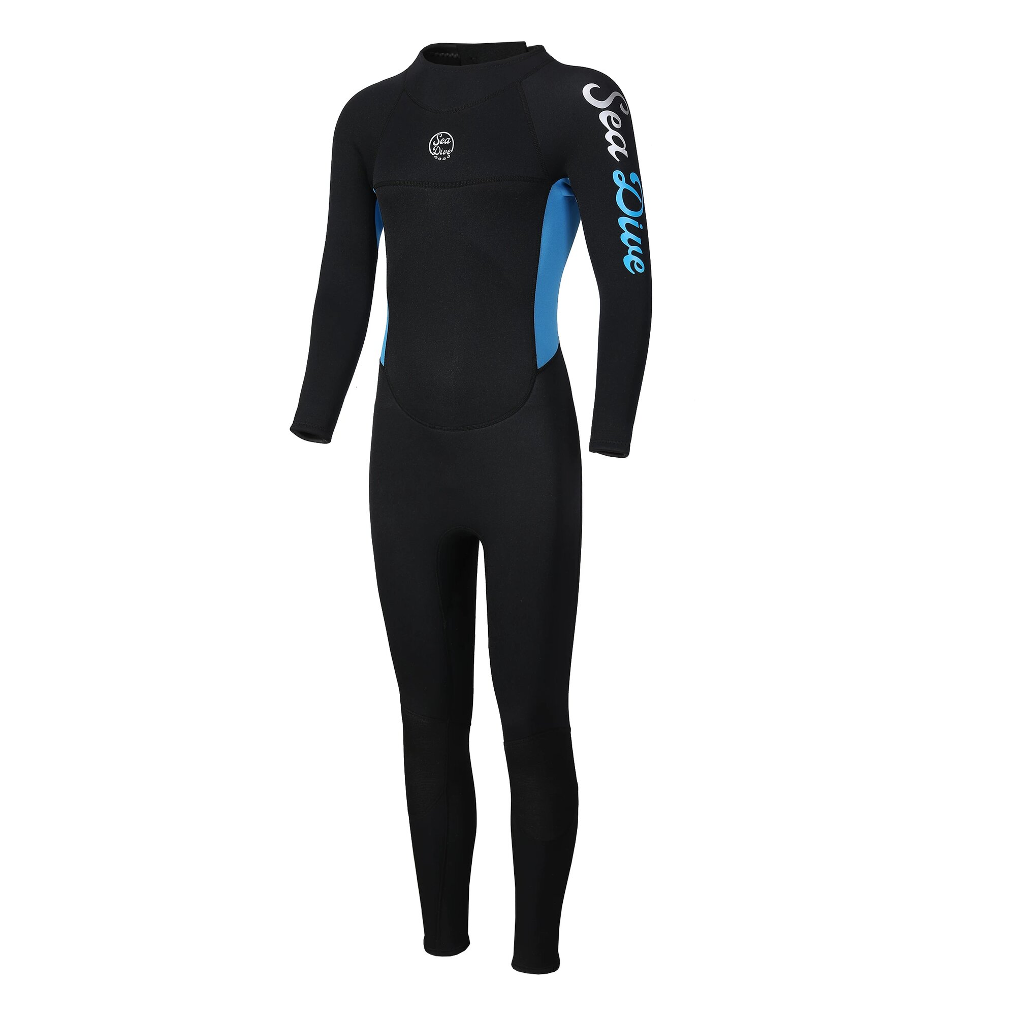 Женский водонепроницаемый теплозащитный сухой купальный костюм 3 мм, синий, размер XL - идеальный для водных видов