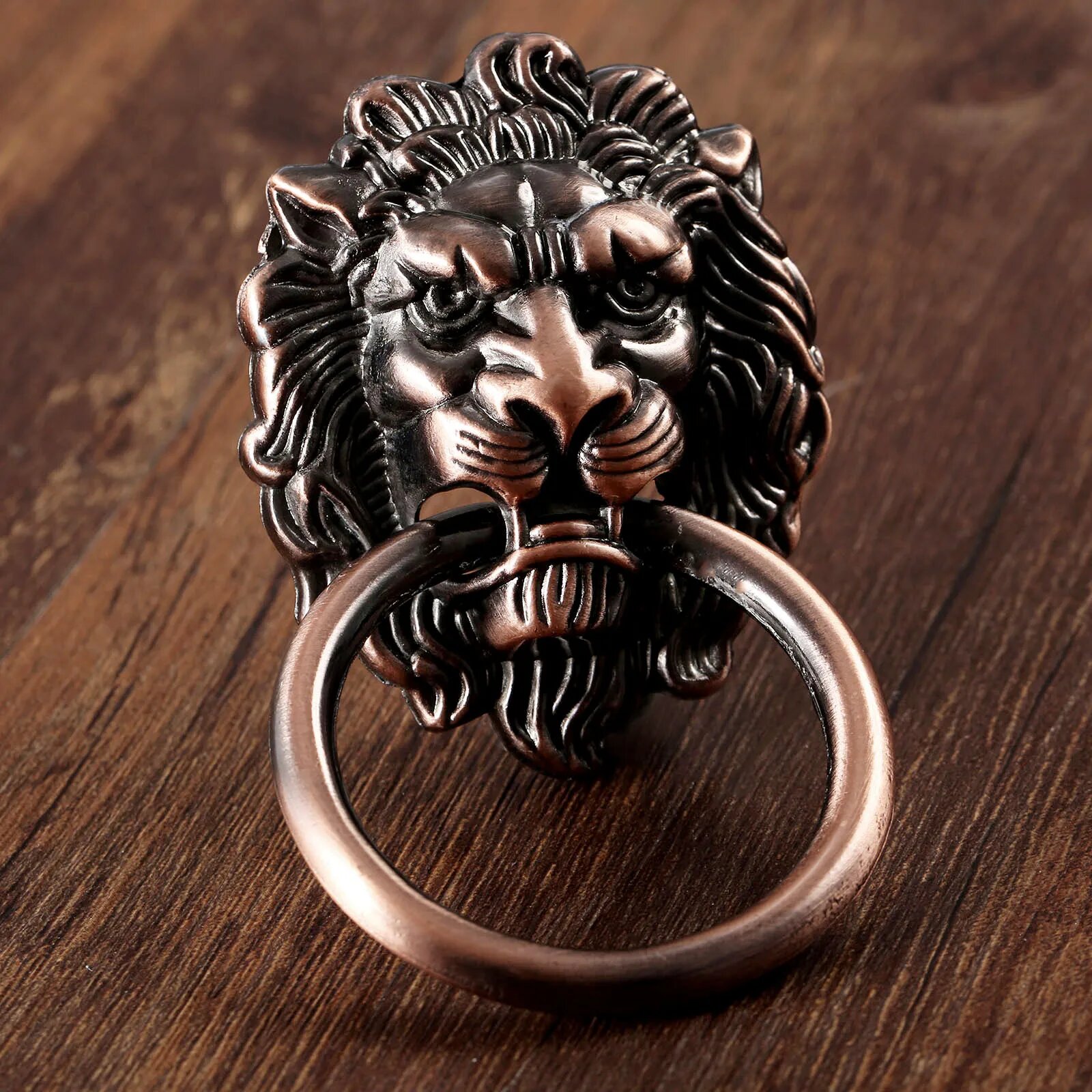 DRELD винтажные ручки и ручки для шкафа с головой льва, мебельная дверь, антикварные мебельные ручки, ручка для выдвижного ящика шкафа, кольцо ручки