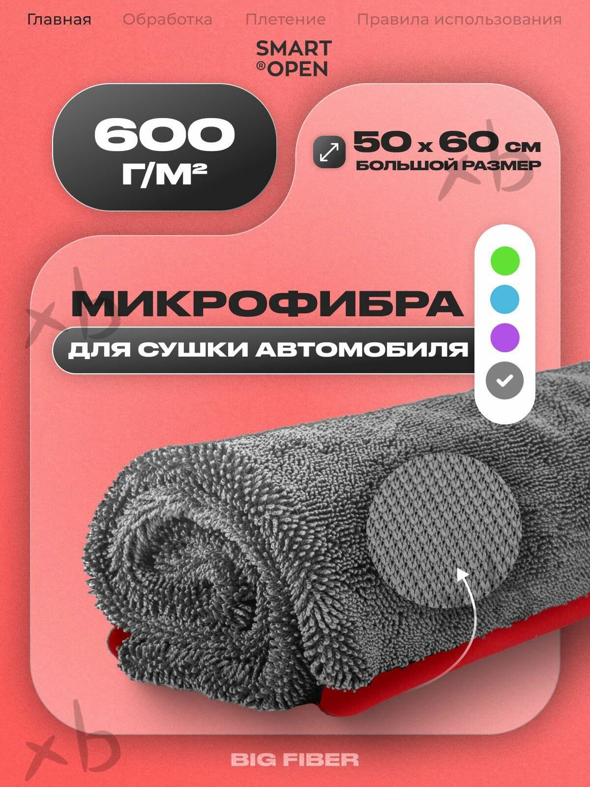 Smart Open Салфетка автомобильная, 1 шт.