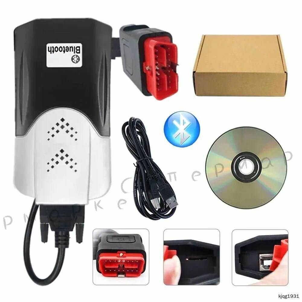 Автосканер Delphi DS150E Bluetooth v3.0 для PC — мультимарочная диагностика 1990–2021, поддержка грузовиков