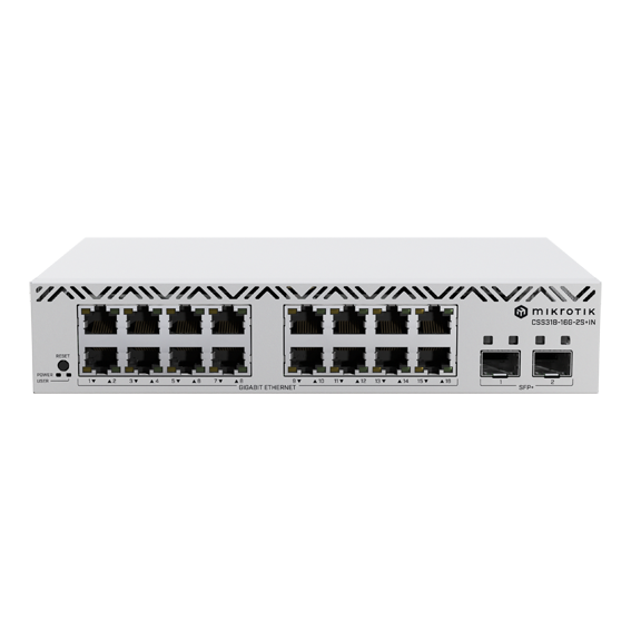 Коммутатор Mikrotik Cloud Smart Switch CSS318-16G-2S+IN