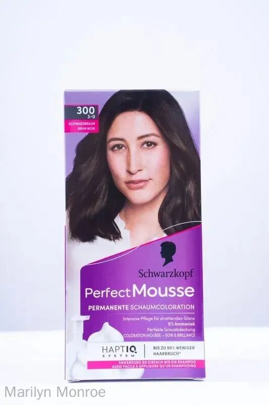 Perfect Mousse Краска для волос, стойкий мусс, тон 300 черный каштан, 93 мл