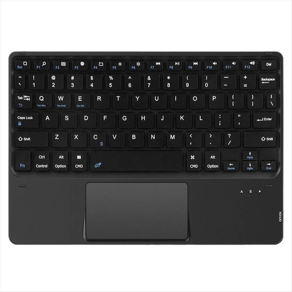 Bluetooth-клавиатура с RGB-подсветкой и тачпадом для iPad, время работы 30 дней