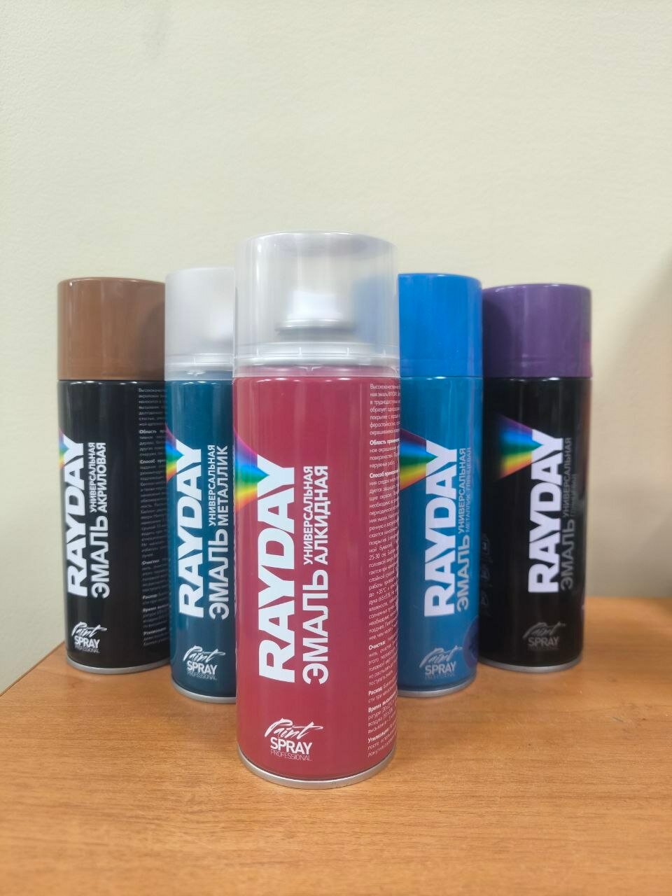 Аэрозольная краска RAYDAY темно-серая, 520 мл RD-047