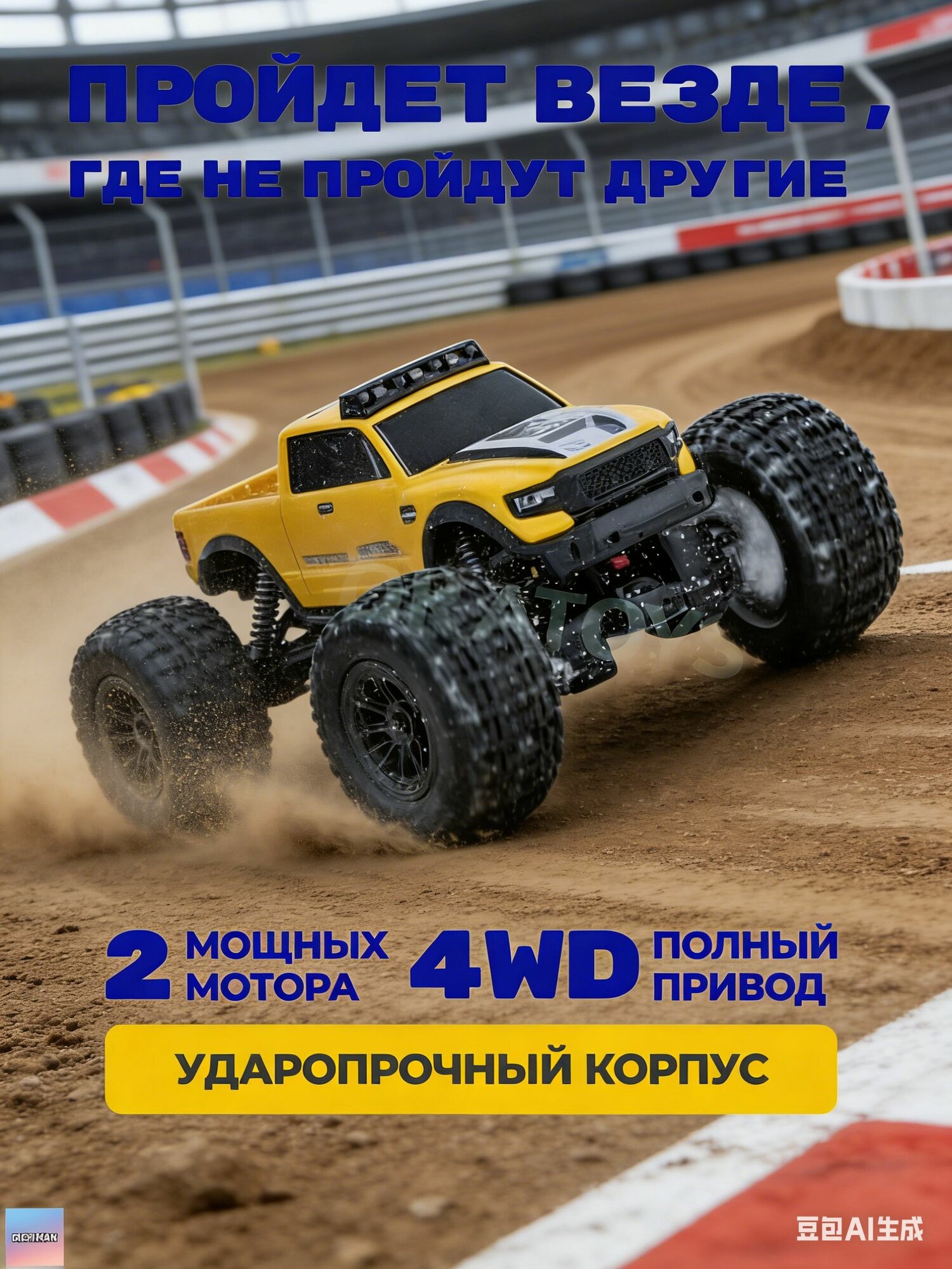 Машинка на пульте управления внедорожник бигфут
