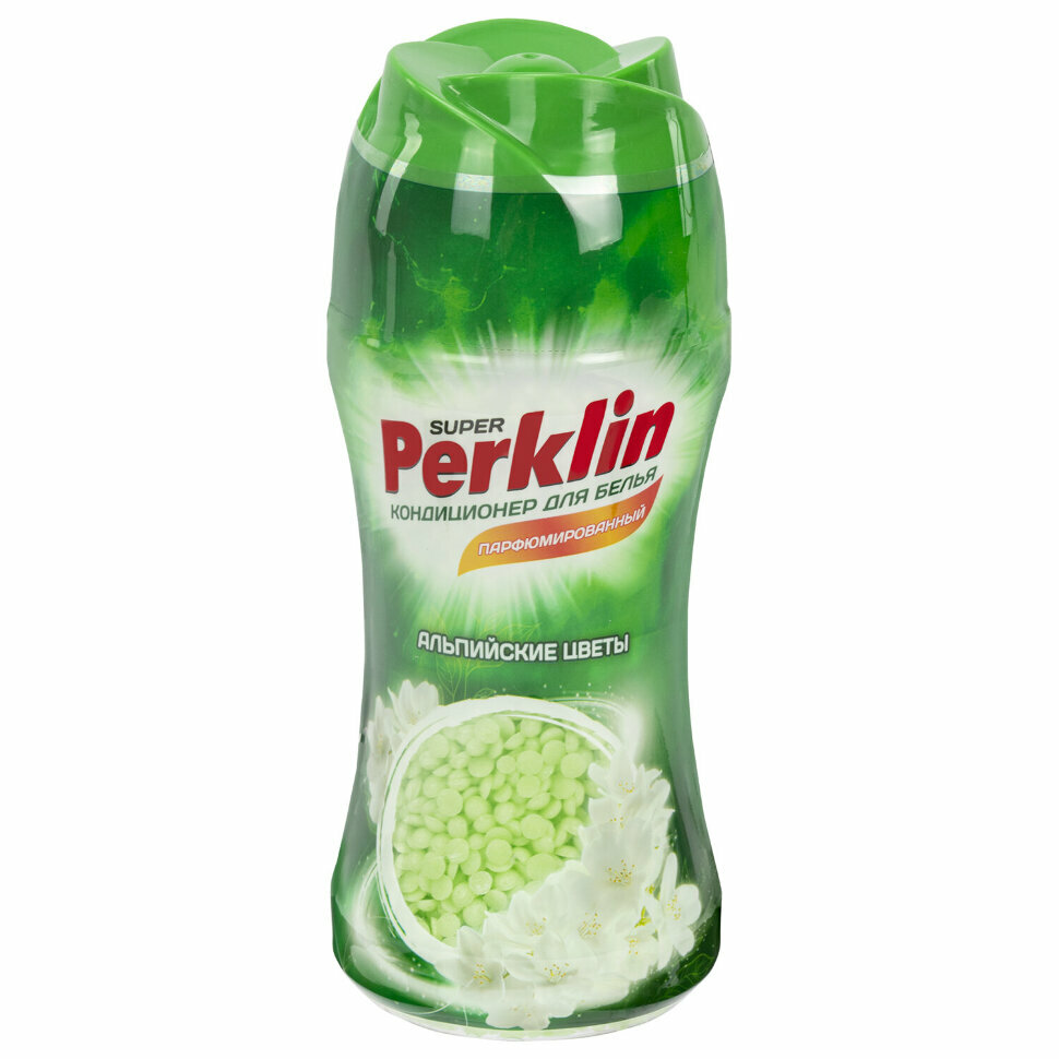Кондиционер (концентрат) для белья, в гранулах, 250 г, PERKLIN (перклин) SUPER "Альпийские цветы", 25 стирок, 609819, 609819