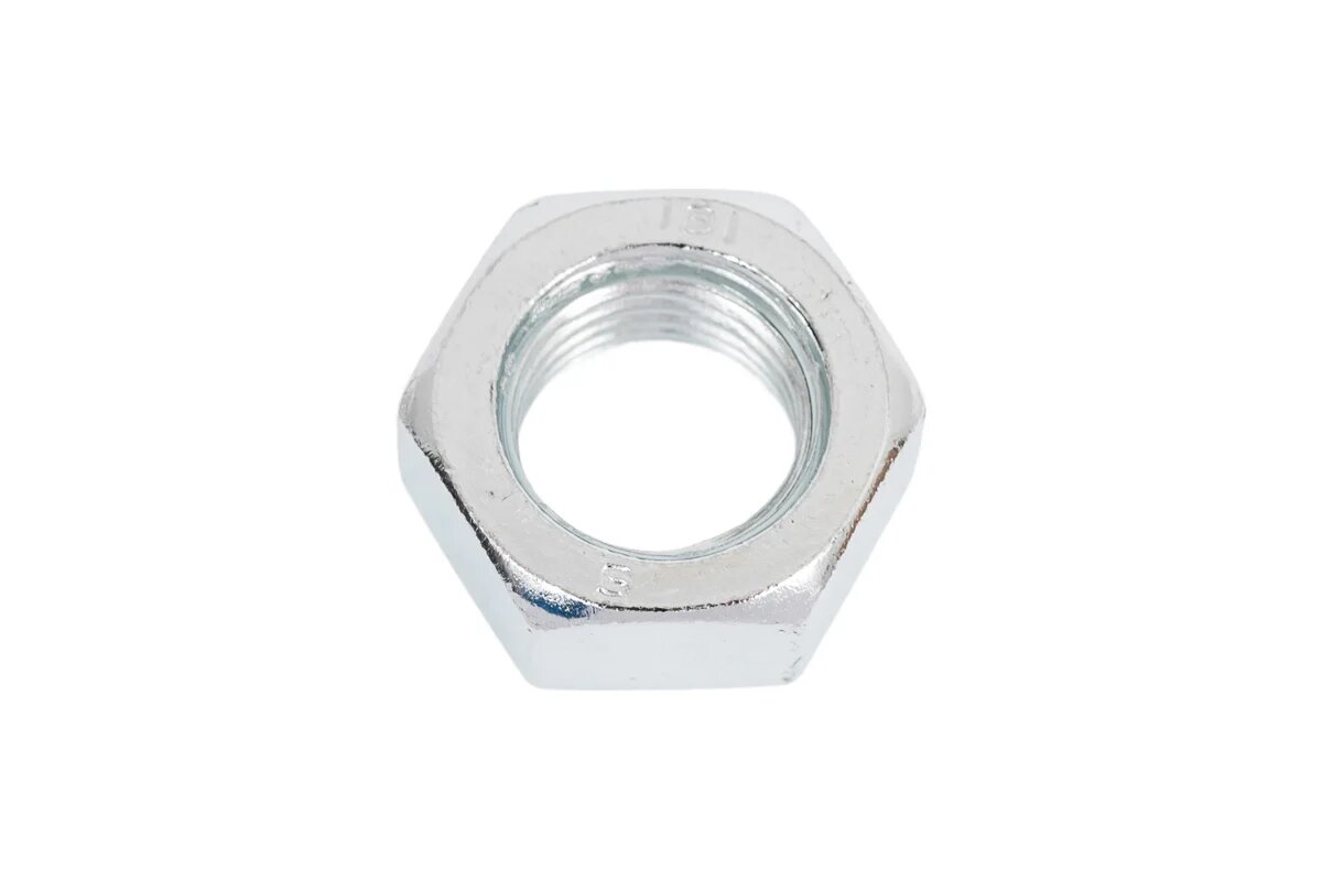Гайка DIN 934 М16 оцинкованная сталь с цинковым покрытием, класс прочности 6, размер под ключ 24 мм, фасовка 34 шт/1 кг