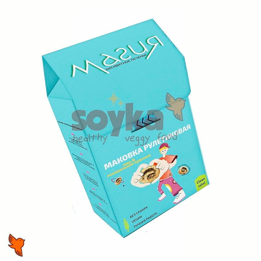 Печенье бисквитное Маковка рулетиковая Торт Вкармане, 120г