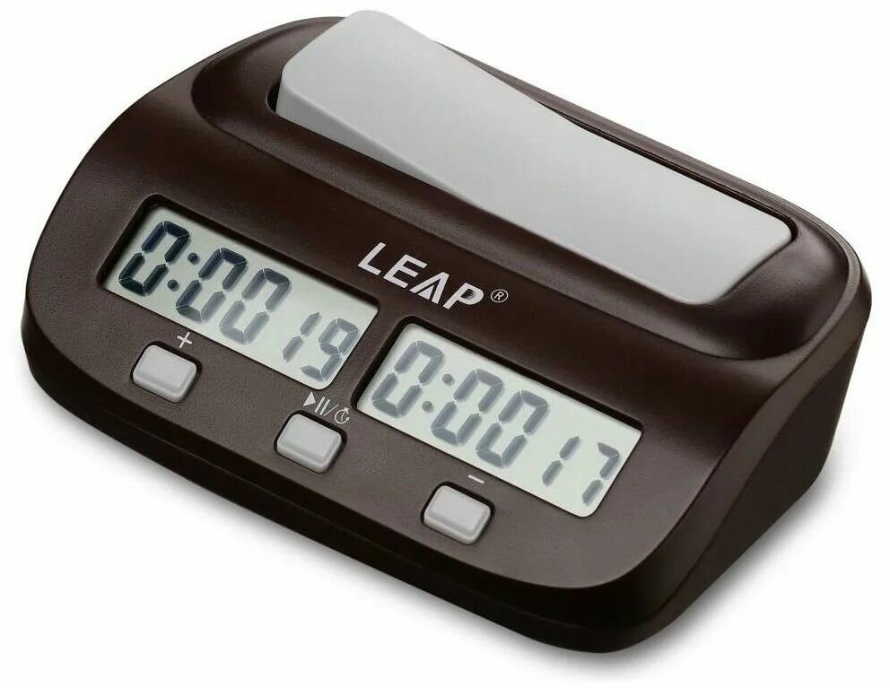 Шахматные часы Leap Easy, электронные, таймер, звуковые сигналы, батарейка в комплекте