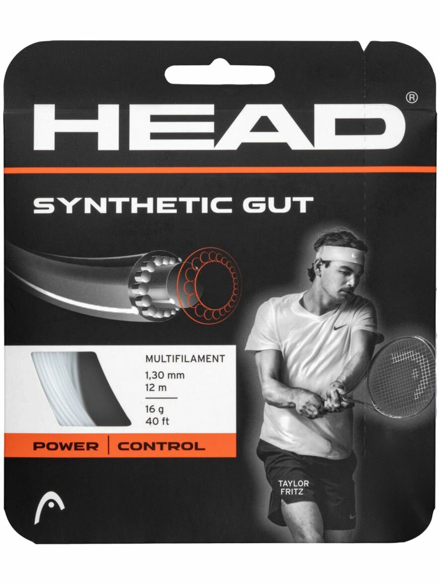 Струны для ракетки Head Syn Gut 16 Нейлон белый Большой теннис 281111-16WH