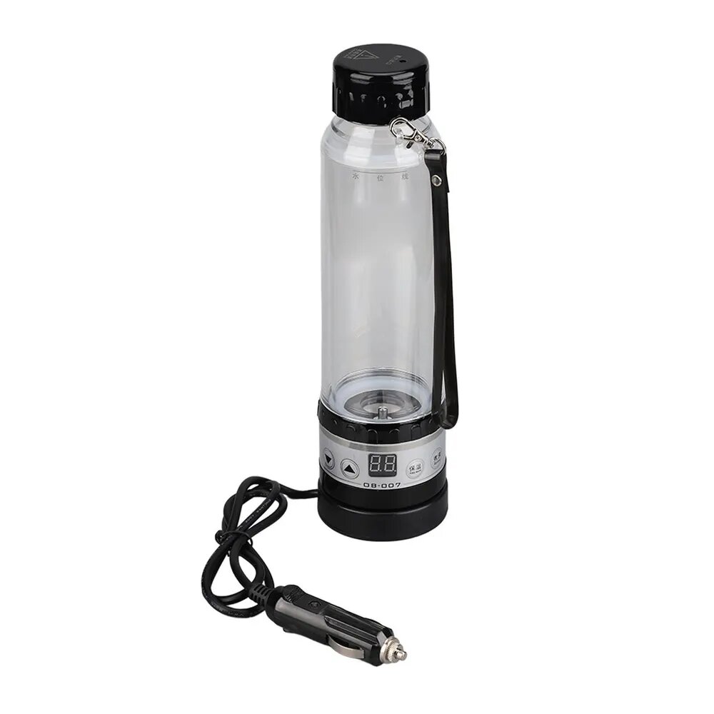 Кофеварка автомобильная 12V для кипячения воды в дороге, пластиковый корпус, черный