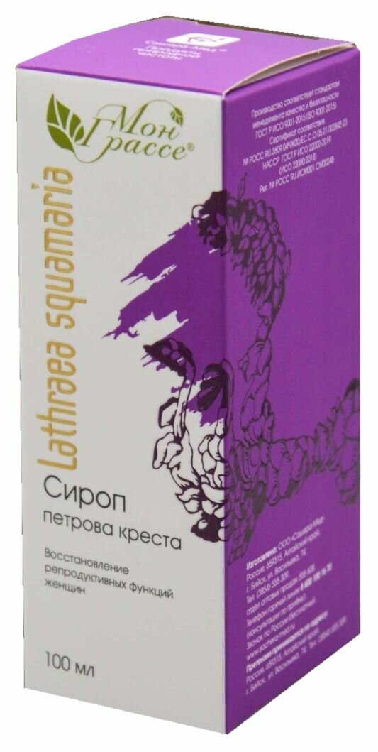 Сироп Сашера-МЕД Мон Грассе Петрова Креста восстановление репродуктивных функций женщин, 100 мл ТНП 9367