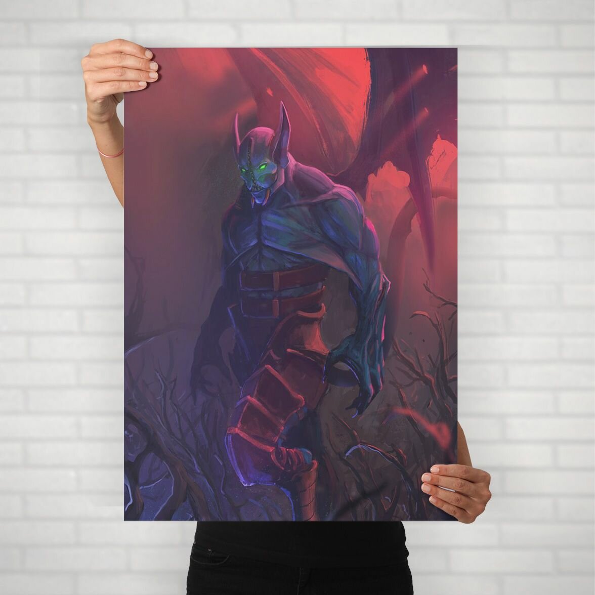 Плакат на стену для интерьера Dota 2 (Night Stalker 1) - Постер по игре формата A2 (42х60 см)