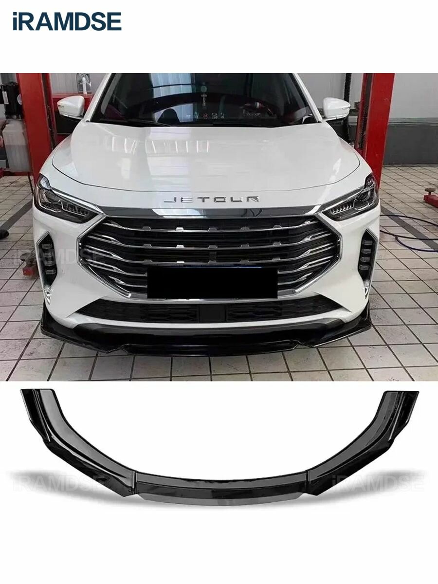 Спойлер переднего бампера JETOUR X70 Plus 2018-2023 — передняя юбка кузова, аксессуар для внешнего тюнинга авто