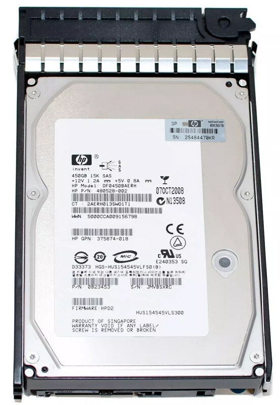Жесткий диск HP 480528-002 450Gb SAS 3,5" HDD