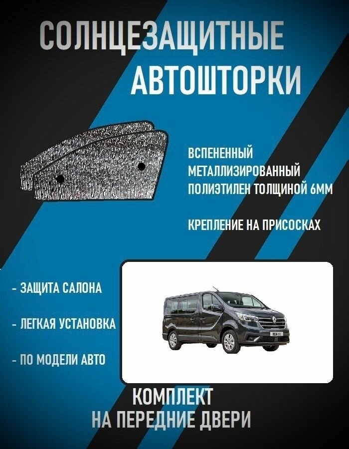 Автошторки на Renault Trafic 3, 2restyle (2021-н. в.)