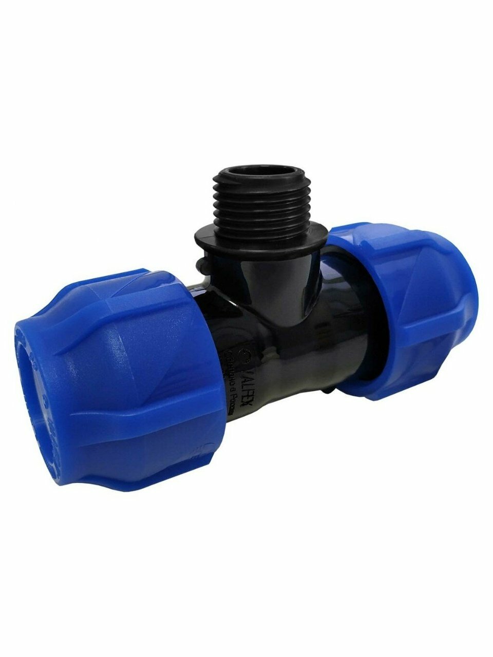 ПНД тройник Valfex d20х3/4" с наружной резьбой, переходной для холодного водоснабжения, 16 бар, производство Россия